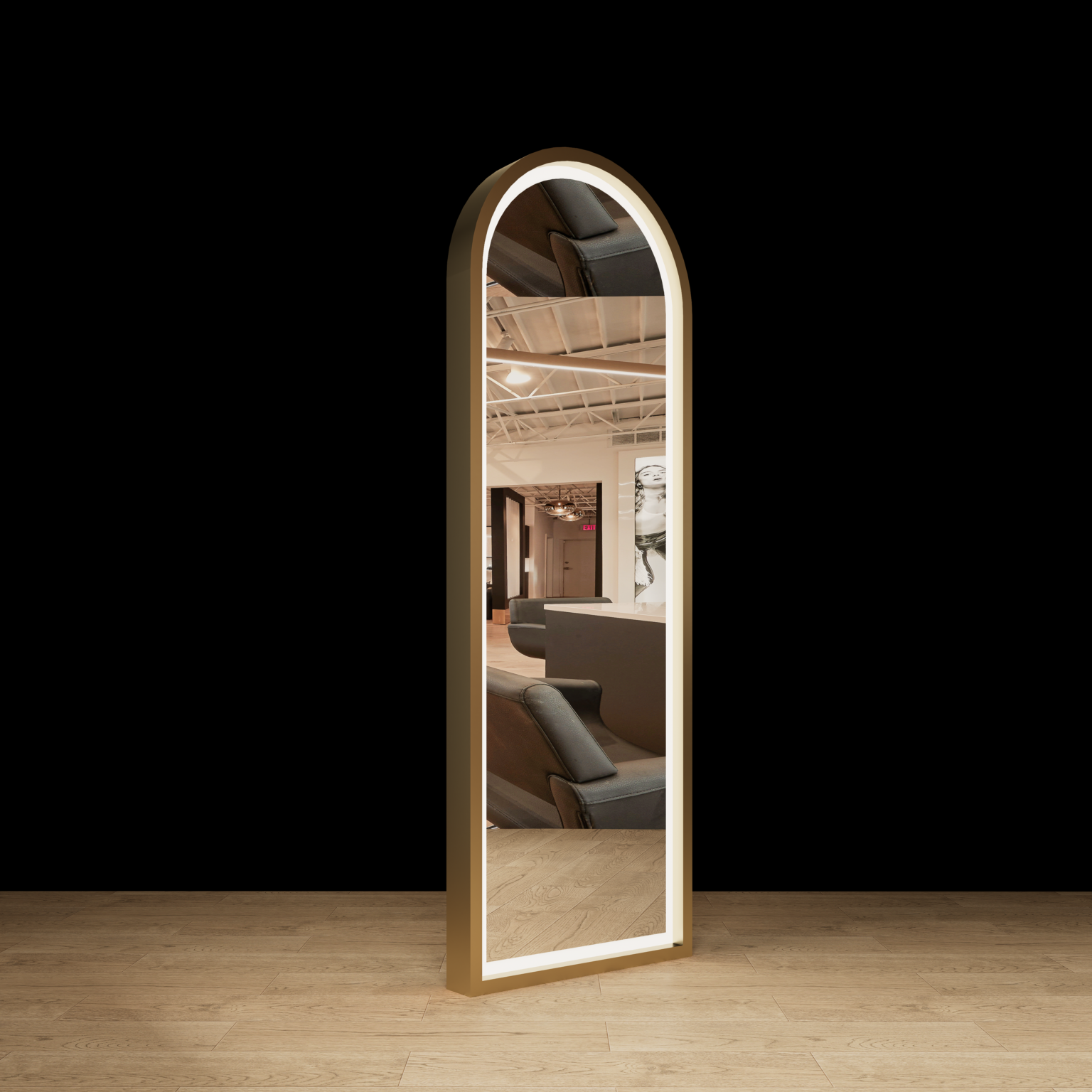 Pacific Arch Top LED Mirror | DSM Designs