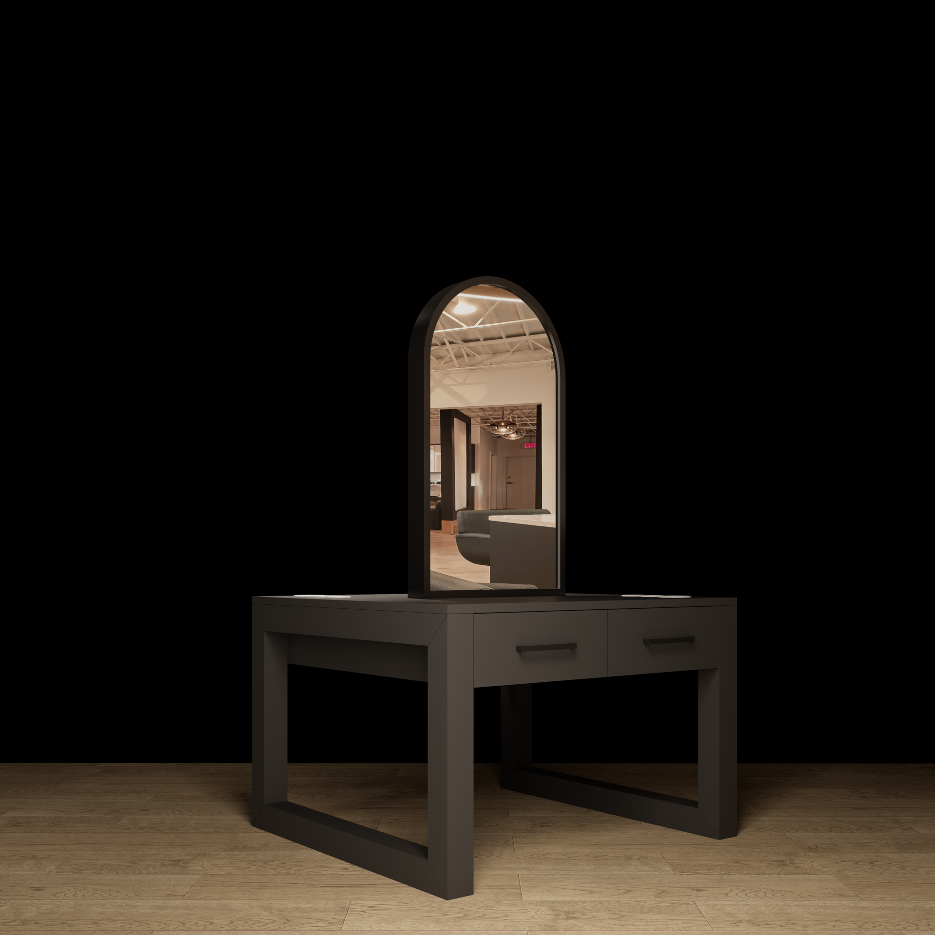 Central Avenue Double Sided Station With Mirror - DSM Designs